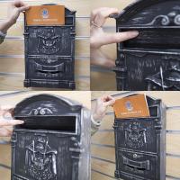 China Outdoor Retro Vintage European Aluminum Diecast Wall Mounted Mail Box Post Box Secure Letterbox for sale