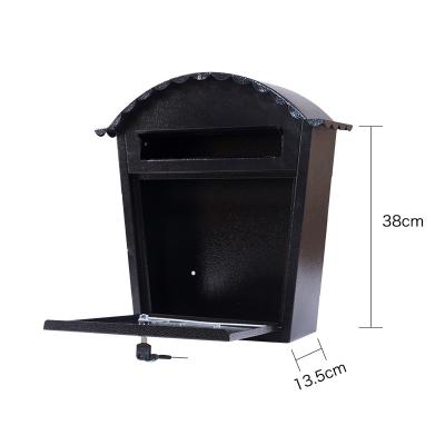 China Outdoor Wall Mounted Letterbox Residential Galvanized Metal Mailbox for sale