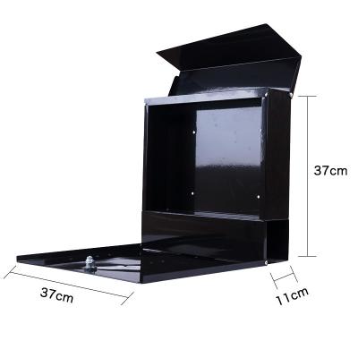 China Outdoor Wall Mounted Post Box Waterproof Residential Galvanized Metal Mailbox for sale