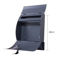 China Outdoor Wall Mounted Letterbox Modern Residential Galvanized Metal Mailbox for sale