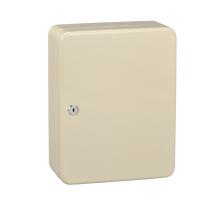 China Durable Powder Coated Metal Key Safe / Wall Mounted Key Cabinet Lock With 2 Keys for sale