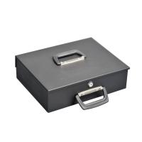 China OEM Service Metal Cash Box Euro Coin Collection With Removable Coin Tray for sale