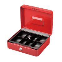 China Lockable Coin Money Storage Safe Security Box Holder Suitcase With Lock Key 8 Compartments for sale
