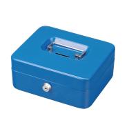 China Lockable Coin Money Storage Safe Security Box Holder Suitcase With Lock Key 8 Compartments for sale