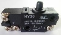 China Micro Electric Power Switch with Black Round Cap - 12mm Size, 50,000+ Cycles, UL/cUL Certified for 125V/250V AC for sale