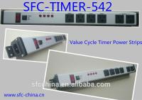 China Value Cycle Timer Power Strip with 15A/1875W Capacity and 5-240 Minute Timer for Laptop Charging Carts for sale
