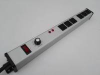 China Aluminum Alloy Adjustable Timer Power Outlet PDU - 15A 1875W Max with 15-240 Minute Timer and Six Outlets for sale