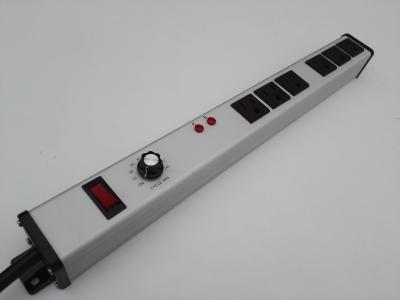 China Aluminum Alloy Adjustable Timer Power Outlet PDU - 15A 1875W Max with 15-240 Minute Timer and Six Outlets for sale