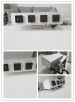 China Desk Mounted Power Socket with 3 Outlets 2 USB Ports 125V 15A Aluminum Alloy Office Power Distribution Unit for sale
