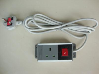 China Portable UK 1 Way Universal Power Strip with 13A 250V Surge Protection and 5-25ft Cord for sale