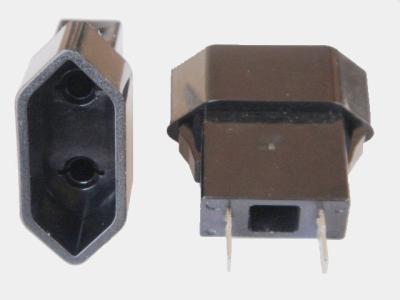 China European 2-Pin Electrical Socket 16A 250V with IP44 Rating and Child Protection - 43.4x20x50mm for sale