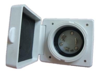 China Waterproof L5-30R Power Outlet 125V 30A with Child Protection IP44 Rated Industrial Socket for sale