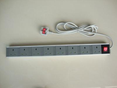 China UK Power Distribution Unit 8 Outlet 2400W 13A Aluminum Housing with CE Certification for sale