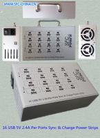 China 16-Port USB Charging Station 5V 2.4A Per Port with BC 1.2 Protocol for Commercial & Industrial Use for sale