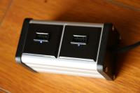 China Universal Desktop USB Charging Station 2 Port 5V 2.4A Rapid Charger for Mobile Phones and Tablets for sale