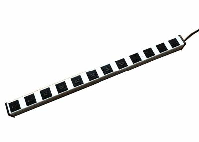 China 12 Port USB Charging Power Strip with 5V 2.1A Output and Surge Protection - ETL Certified Aluminum Housing for sale