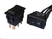 China Mini Rectangle 4-Pin Rocker Switch Panel 24A 12A 12mm UL cUL Approved for Industrial Applications for sale
