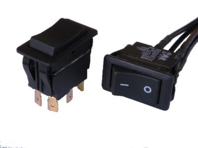 China Mini Rectangle 4-Pin Rocker Switch Panel 24A 12A 12mm UL cUL Approved for Industrial Applications for sale