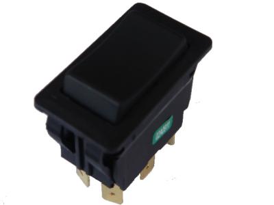 China AC Electric Power Switch ON-OFF-ON Momentary 4 Terminal 12mm Black UL cUL TUV Certified 50K Cycles for sale