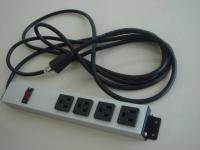 China Waterproof Rack Mount PDU Power Strip 15A 125V with 4-16 NEMA Outlets and Aluminum Housing for sale
