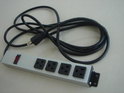 China Waterproof Rack Mount PDU Power Strip 15A 125V with 4-16 NEMA Outlets and Aluminum Housing for sale