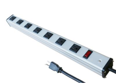 China 7-Outlet Aluminum Power Strip with 15A 1800W Surge Protection - UL Certified for Industrial Use for sale