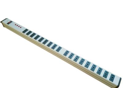 China Italy 18 Way Industrial European Power Strip 2500W 16A Heavy Duty Surge Protection Aluminum for sale