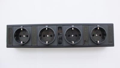 China German 4 Outlets European Power Strip Bar 16A 250V with IEC 320 C13 Connector for sale
