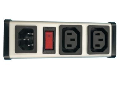 China Aluminum 2 Way AC Power Distribution Unit 15A 125V Mountable Power Strip for sale