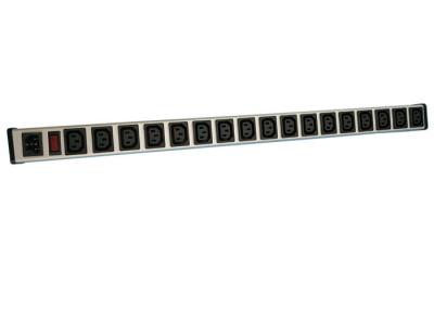 China 17-Way IEC C13 Power Distribution Unit with 2400W Capacity and Aluminum Alloy Housing for Rack Mounting for sale