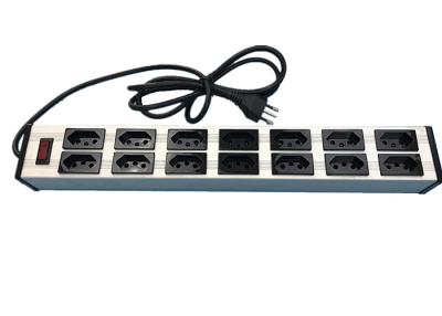 China Industrial 14-Outlet Brazil Power Strip 10A 250V with Circuit Breaker - 19