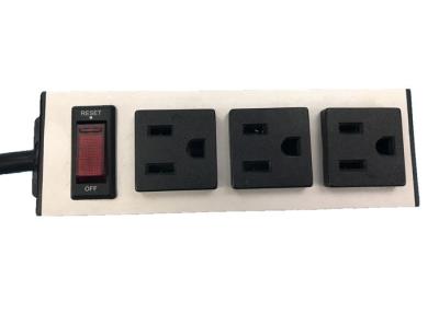China Custom American 3 Way Multi Electrical Plug Extension Cord With On Off Switch for sale