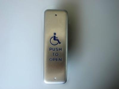 China Metal Anti-Theft Push to Exit Switch 1.5x4.75 Inch with 30V AC/DC for Handicap Door Opener for sale
