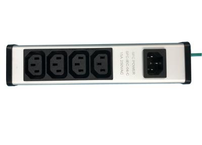 China Heavy Duty 4-Way PDU Power Distribution Unit with IEC320 C14 Inlet, 2400W Capacity, UL C-UL Certified for Cabinet Installation for sale