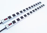 China Industrial 12-Outlet Power Strip with 15A 1800W Capacity, Aluminum Housing & UL1363 Certification for sale