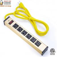 China Desktop Power Strip with 5 AC Outlets and Dual USB Charging Ports (5V 2.4A/1A, 125V 15A) for Office and Home Use for sale