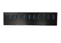 China 10 Port USB Charging Power Strip Hub with 5V Input and 15A Capacity for Office Device Charging for sale