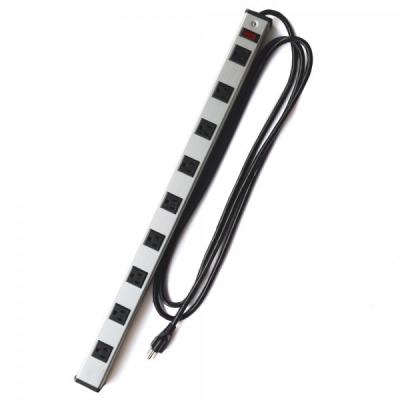 China 9-Outlet Industrial Power Strip with 15A Circuit Breaker | 9-Foot 14AWG Cord | UL/cUL Certified for sale
