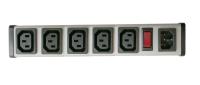 China UL C-UL list IEC 5Jacks 15A Overload Protector Outlets Power Strip for sale