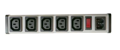 China UL C-UL list IEC 5Jacks 15A Overload Protector Outlets Power Strip for sale