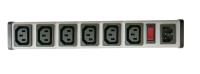 China UL C-UL Listed IEC 6-Way PDU Power Distribution Unit 15A Overload Protector with Switch for sale
