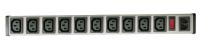 China Rack Mounted PDU Power Distribution Unit With Circuit Breaker Horizontal Install for sale