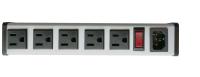 China SFC-IEC-A1B Series 5 to 14 Inch 15A Metal Hardwired Power Strip with 5 Outlets for sale