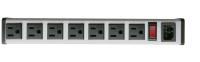 China SFC-IEC-A1B Series 5 to 14 Inch 15A Metal Hardwired Power Strip 7 Outlets for sale