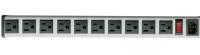 China 5 to 14 Inch 15 Amp Hardwired Metal Power Strip 10 Outlets No Cord UL Listed for sale
