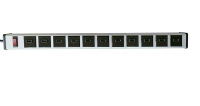 China 11 Port USB Charging Power Strip 5V 2.1A Surge Protection Aluminum Housing ETL for sale