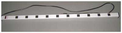 China 10 Outlet Surge Protector Power Strip with 1824 Joules Protection and 15A Circuit Breaker for Industrial Use for sale