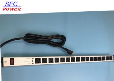 China 16-Outlet Industrial Power Strip with 1824J Surge Protection and 15A Circuit Breaker for Workbenches and Computers for sale