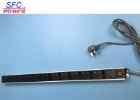 China Standard Ground 12 UK Outlet European Power Strip 13A 250V with Switch and Earth Wire for sale