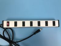 China 6-Way Italian Industrial Power Strip with 2500W Capacity and Surge Protection - 16A Output with Aluminum Housing for sale